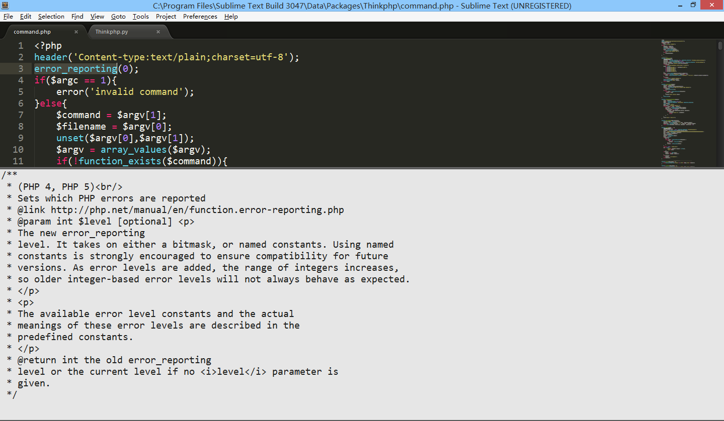 Sublime的Thinkphp插件首页、文档和下载 - Thinkphp框架工具包 - OSCHINA - 中文开源技术交流社区
