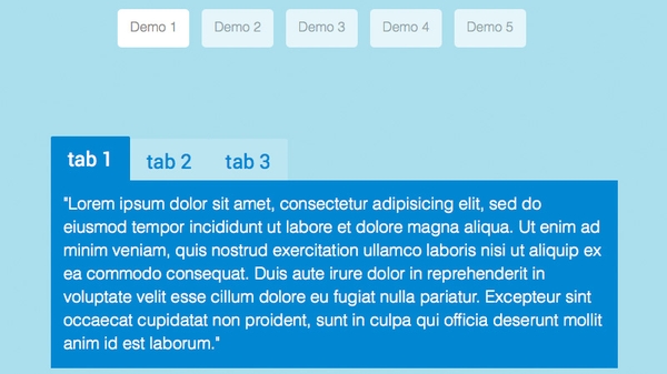 10 个免费的 CSS & jQuery 的 Tabs 插件 - OSCHINA - 中文开源技术交流社区