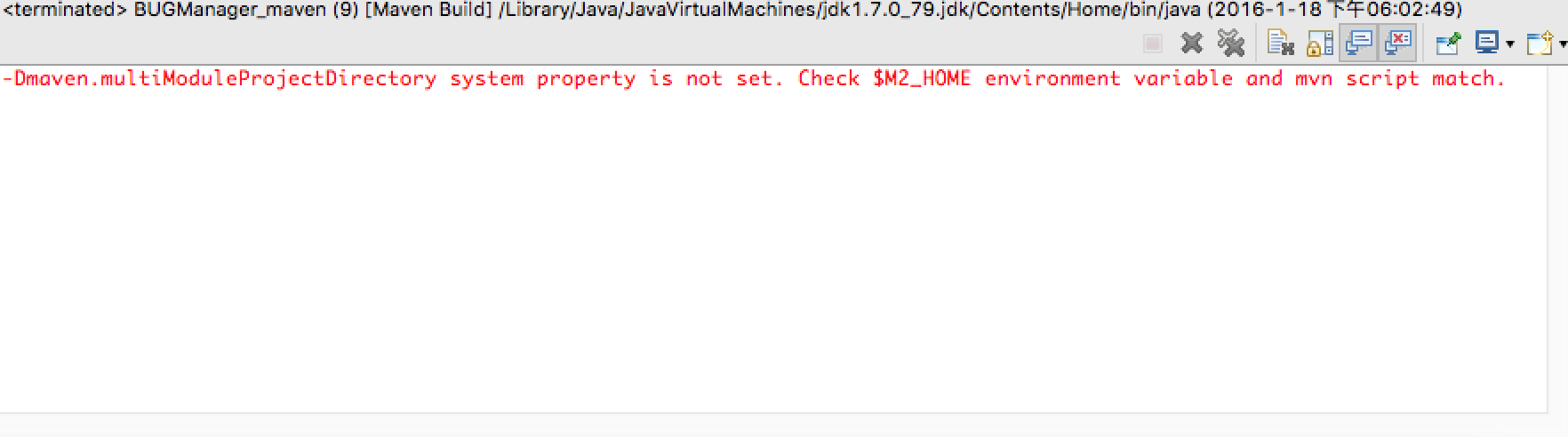 Maven Web工程运行异常:Maven.multiModuleProjectDirectory system propery is not set的问题-CSDN博客
