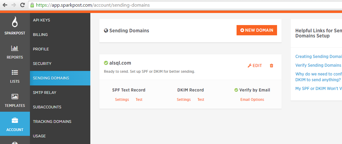 用SparkPost发送邮件-CSDN博客