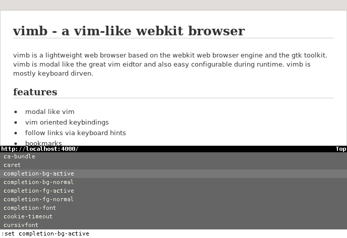 Vimb首页、文档和下载 - 类 vim 的浏览器 - OSCHINA - 中文开源技术交流社区