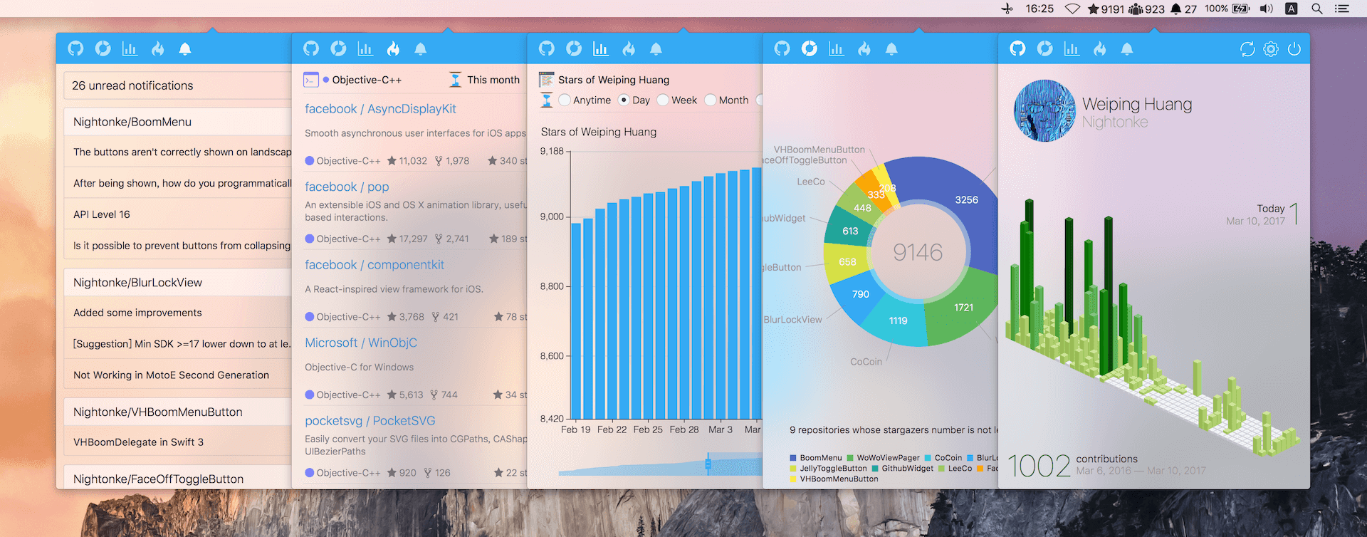 Gitee App首页、文档和下载 - GitHub 的 OS X 状态栏应用程序 - OSCHINA - 中文开源技术交流社区