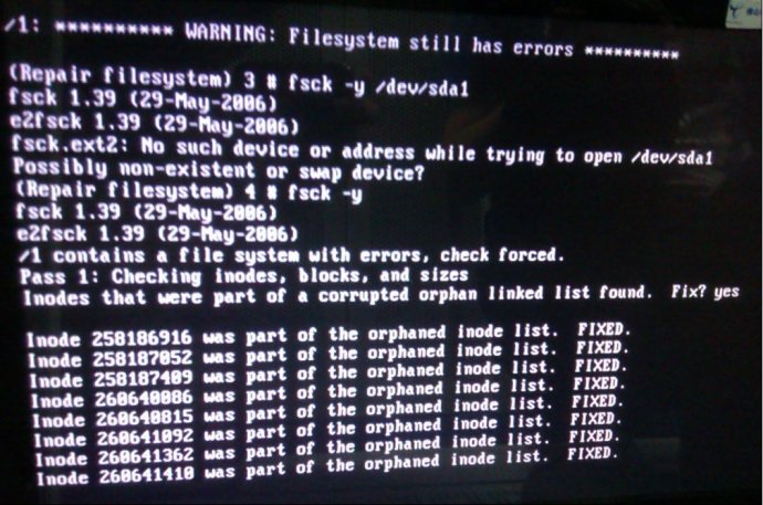  Linux UNEXPECTRD INCONSISTENCY RUN Fsck MANUALLY chunlu2438 CSDN 