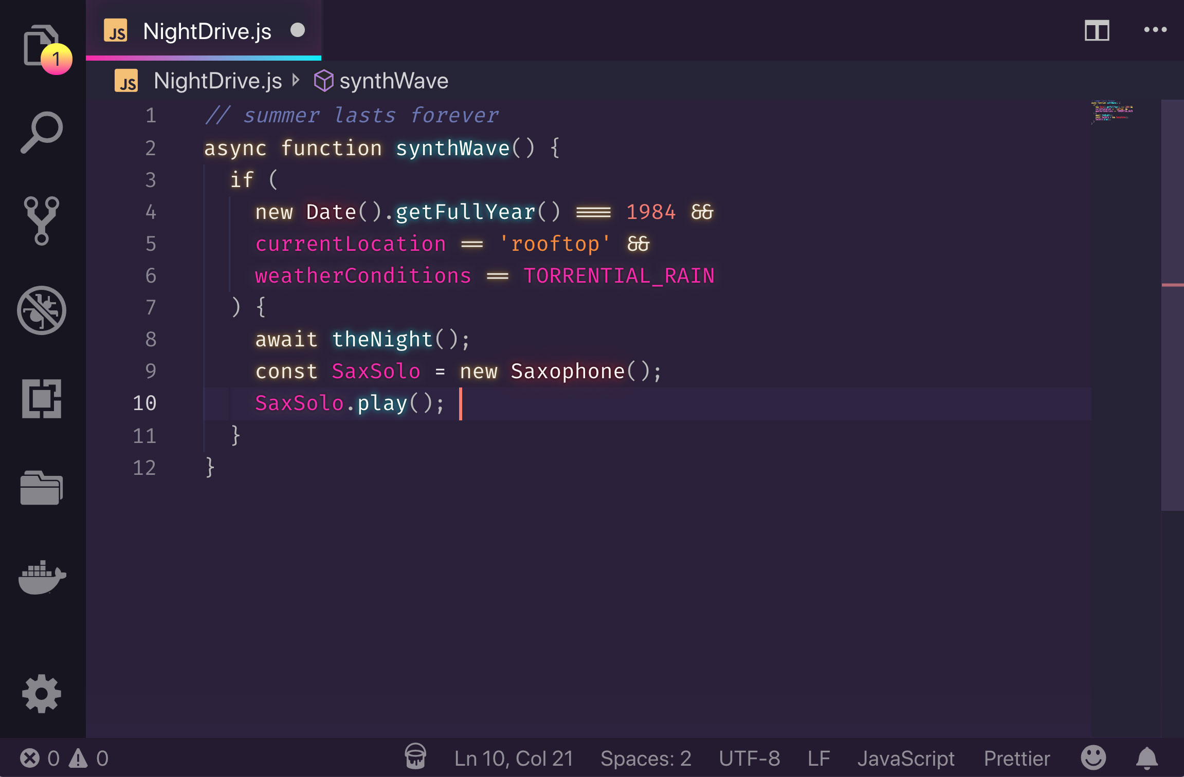 Synthwave vscode VS Code OSCHINA synthwave-vscode-vs-code-oschina