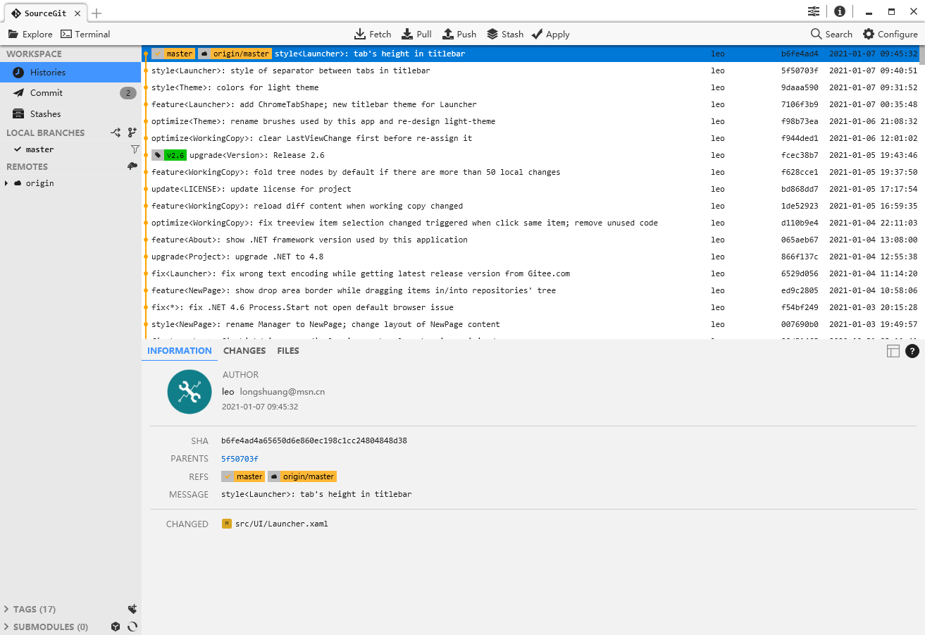 SourceGit首页、文档和下载 - 开源的 Git 客户端 - OSCHINA - 中文开源技术交流社区