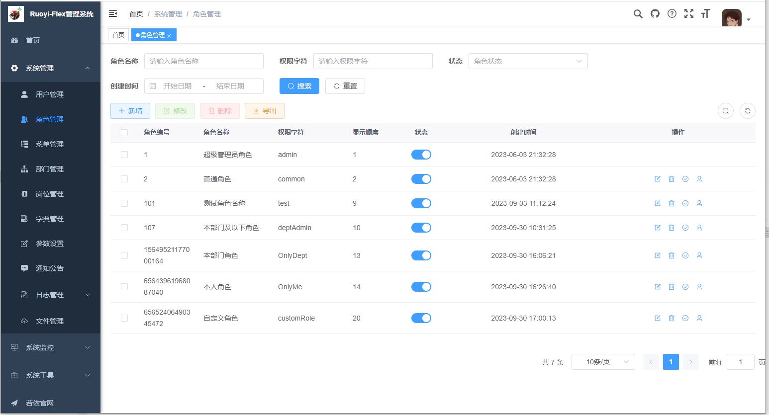 Ruoyi-Flex首页、文档和下载 - 快速开发框架 - OSCHINA - 中文开源技术交流社区