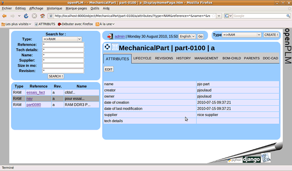 openPLM首页、文档和下载 - 产品生命周期管理 - OSCHINA - 中文开源技术交流社区