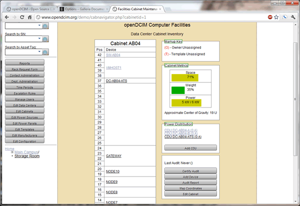 openDCIM首页、文档和下载 - 数据中心库存管理 - OSCHINA - 中文开源技术交流社区