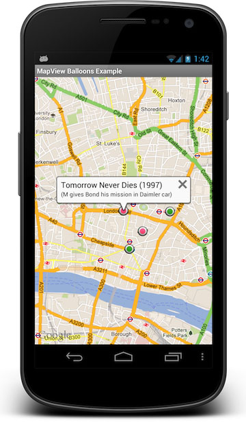 Android MapView Balloons首页、文档和下载 - Android 信息标注球 - OSCHINA - 中文开源技术交流社区
