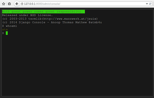 Django-Console首页、文档和下载 - Django 浏览器工作台 - OSCHINA - 中文开源技术交流社区