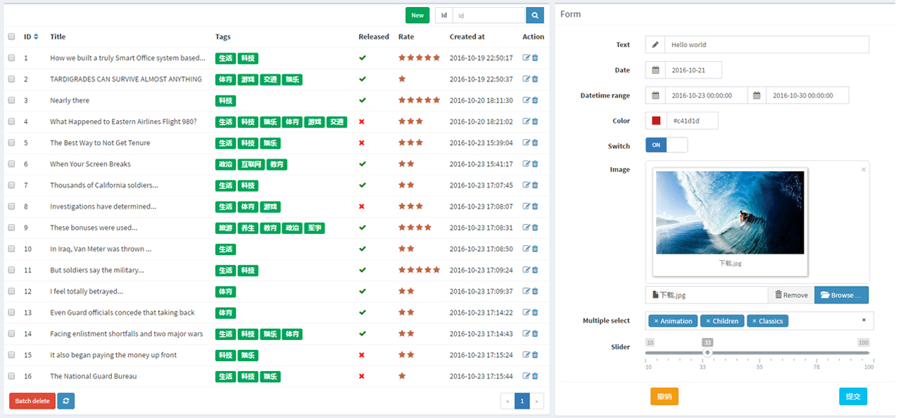 Laravel Admin首页、文档和下载 基于 Laravel 的后台管理开发框架 Oschina 中文开源技术交流社区