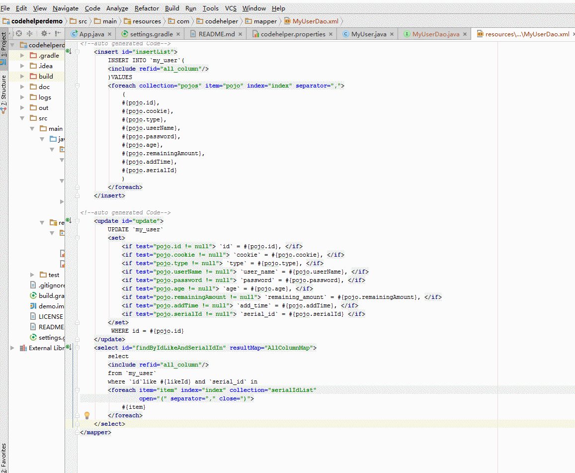 MyBatisCodeHelper首页、文档和下载 - Intellij 下 mybatis 插件 - OSCHINA - 中文开源技术交流社区