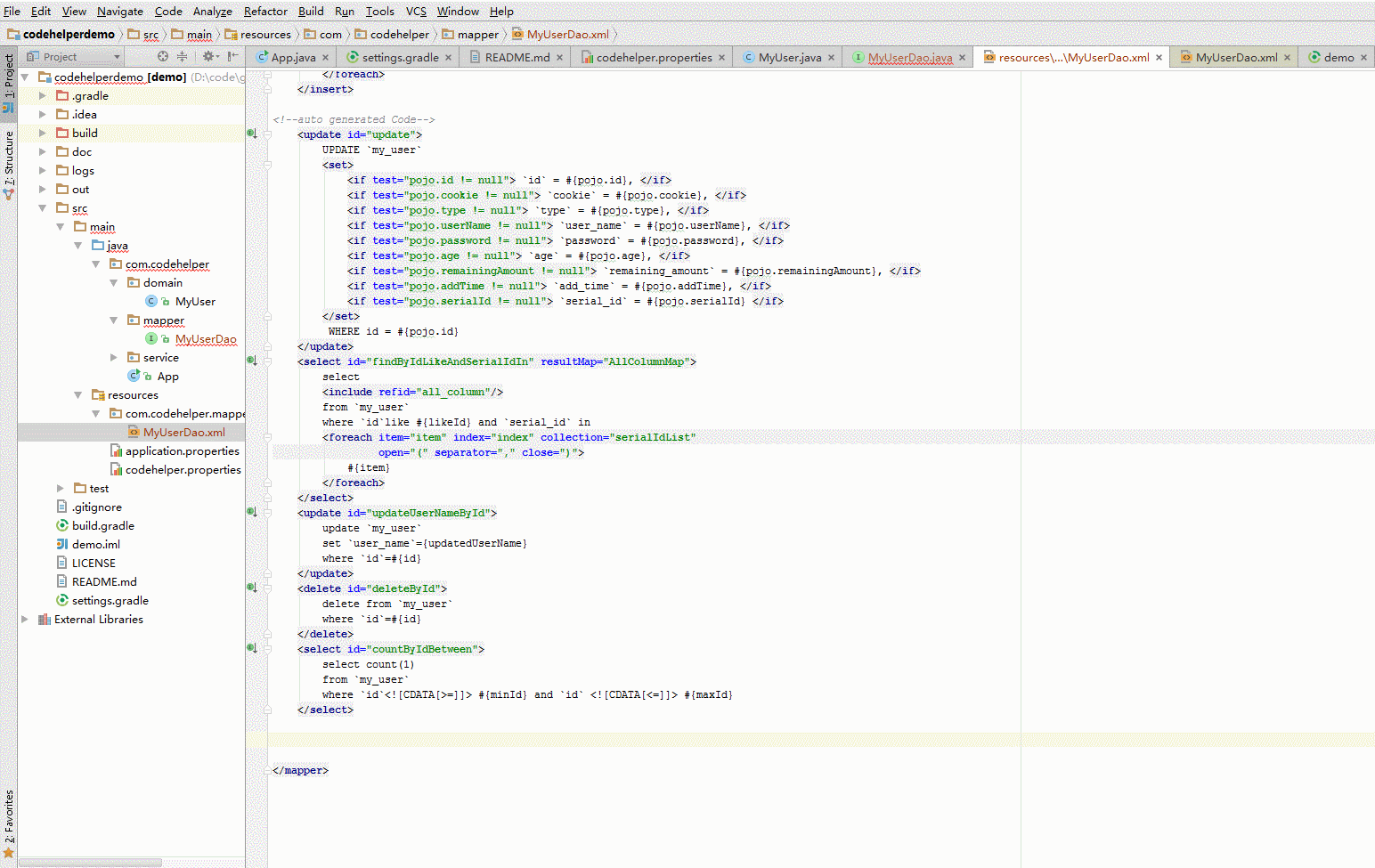 MyBatisCodeHelper首页、文档和下载 - Intellij 下 mybatis 插件 - OSCHINA - 中文开源技术交流社区