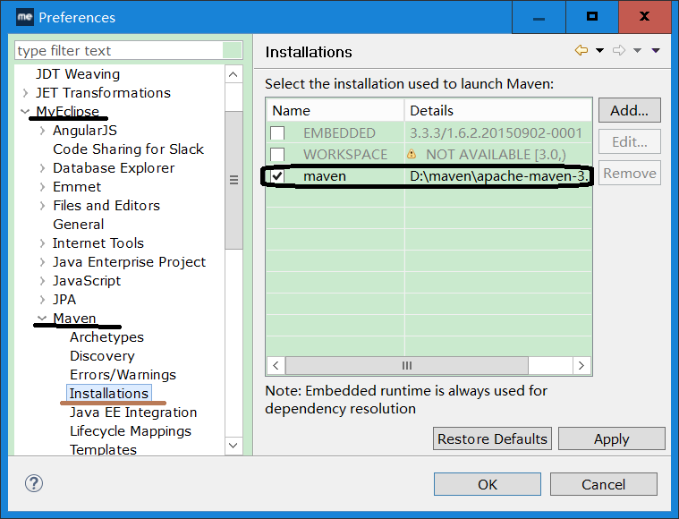 myEclipse 2016集成Maven的方法-CSDN博客
