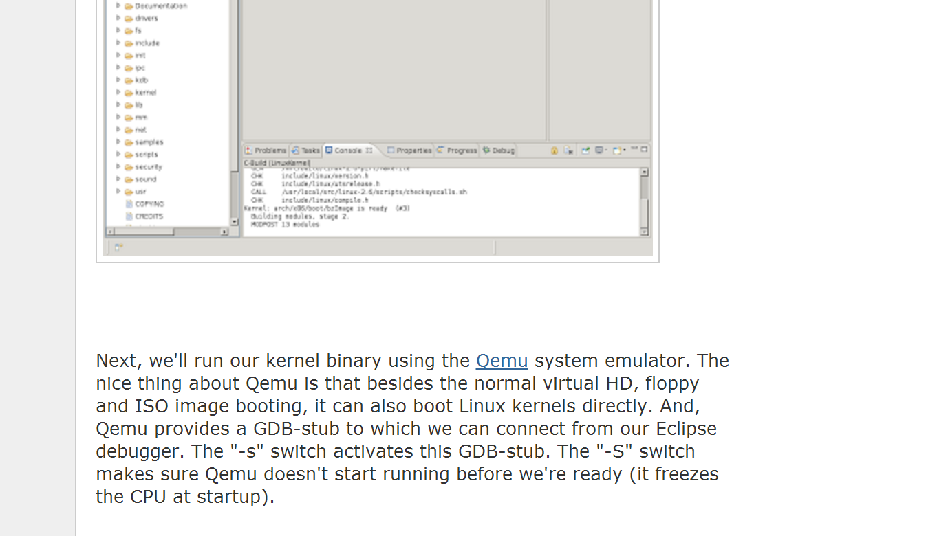 Debugging The Linux Kernel Using Eclipsecdt And Qemu Csdn博客