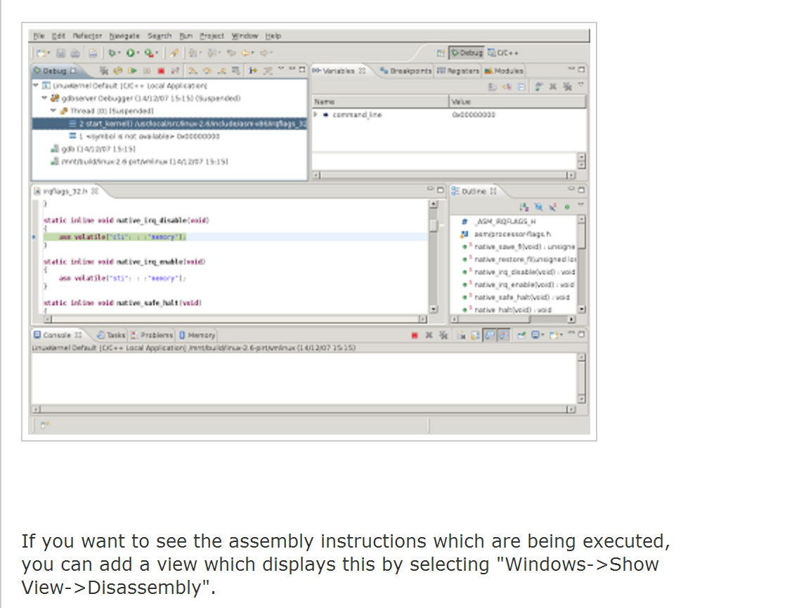 Debugging The Linux Kernel Using Eclipsecdt And Qemu Csdn博客