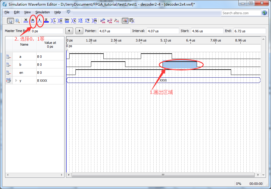 Quartus II Simulation Waveform Editor 中文教程-CSDN博客