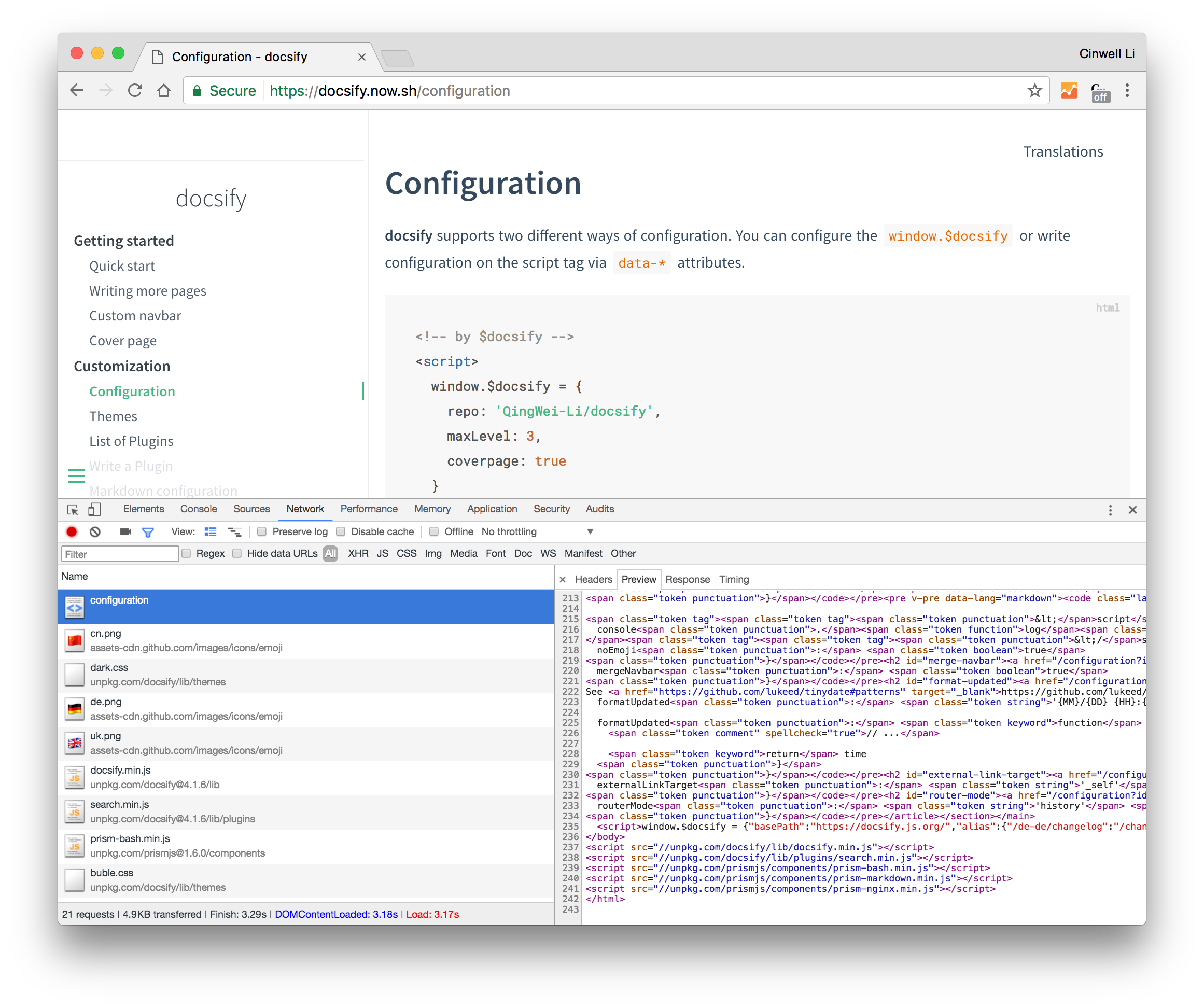 Docsify首页、文档和下载 - 神奇的文档网站生成工具 - OSCHINA - 中文开源技术交流社区