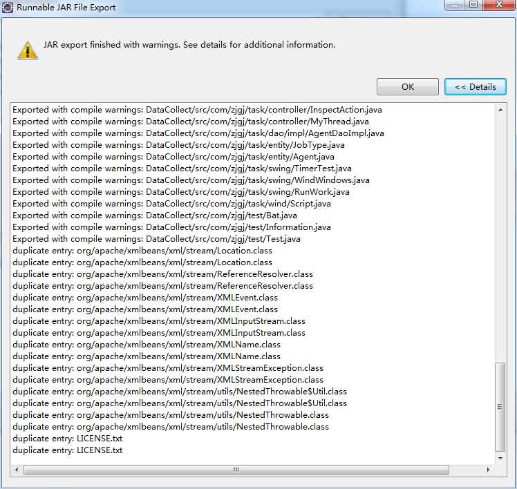 java导包错误 出现JAR creation failed. See details for additional information.错误_java_chunxun1164-华为开发者空间