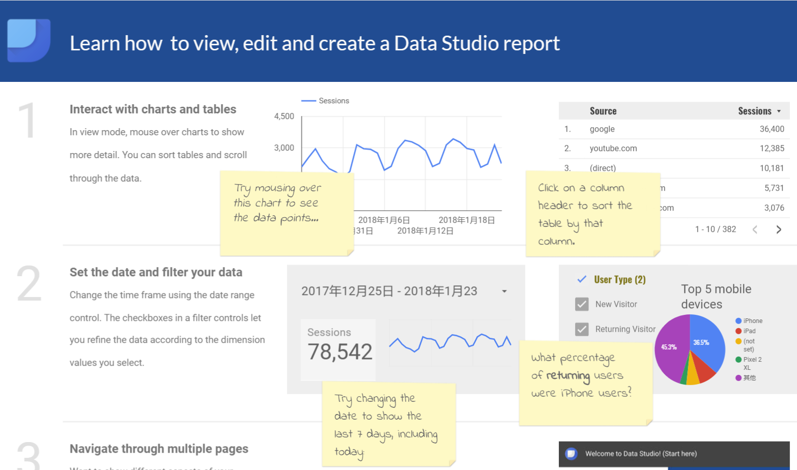 Data Studio首页、文档和下载 - 数据分析和可视化工具 - OSCHINA - 中文开源技术交流社区