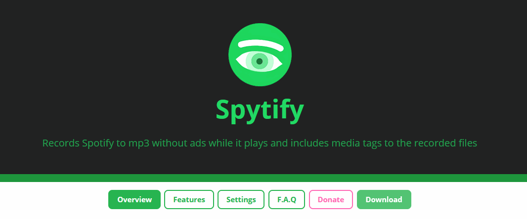 Spytify首页、文档和下载 - 适用于 Windows 的 Spotify 录音机 - OSCHINA - 中文开源技术交流社区