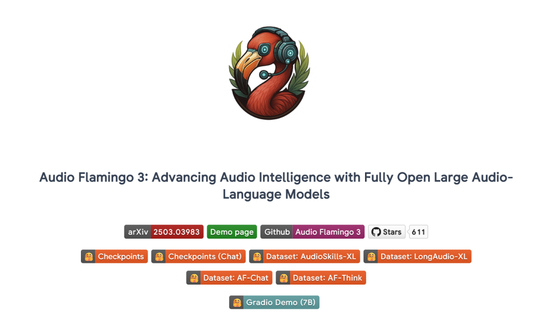 英伟达开源多模态音频模型 Audio Flamingo 3 - OSCHINA - 中文开源技术交流社区