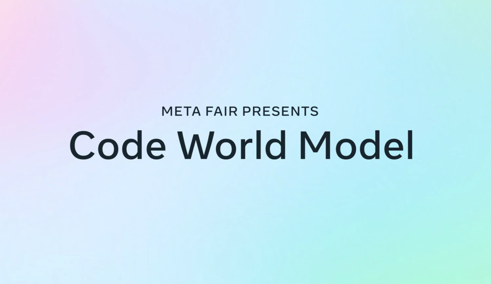 Meta 杨立昆团队最新开源项目：代码世界模型 (Code World Model) - OSCHINA - 中文开源技术交流社区